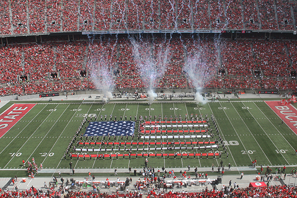 TBDBITL honors heroes of Sept. 11 with season's first halftime show | The Ohio State University ...