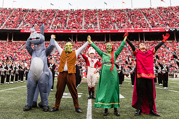 TBDBITL Brings the World of Shrek to Life with Halftime Show | The Ohio State University ...